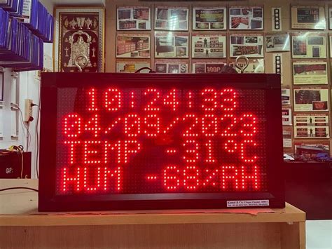 Led Temperature And Humidity Display Board Temperature Monitoring Display Manufacturer From