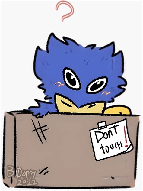 Poppy Playtime Huggy Wuggy Vol Sticker For Sale By Vwpypsptlmp Redbubble