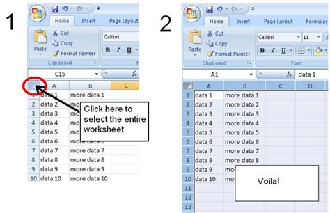 techbits excel select all with one click