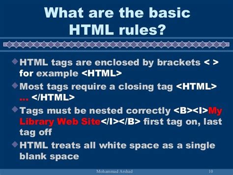 creating webpages using html