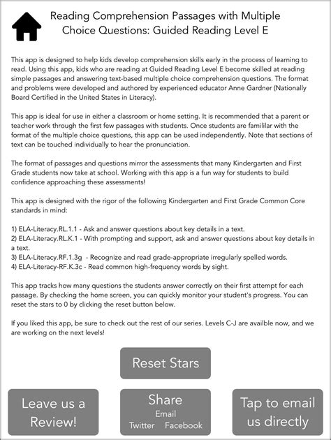 2nd Grade Reading Comprehension Worksheets Multiple Choice Prntbl
