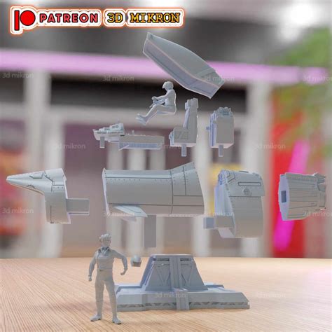 Stl File Macross Cockpit 148 Scale Miniature・3d Printer Model To