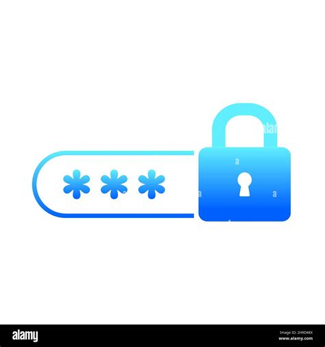 Password Notification And Lock Icon Isolated On White Background Concept Of Security Notice