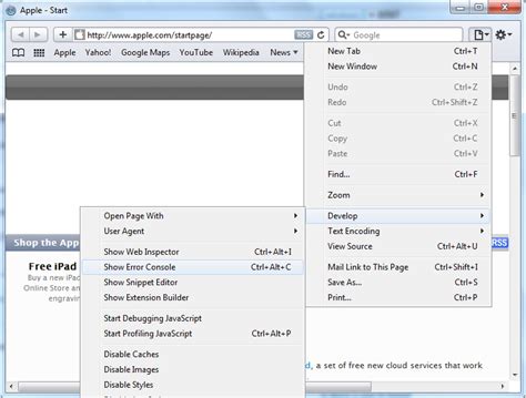 Where Is The Javascript Console In Safari 505 For Windows Super User