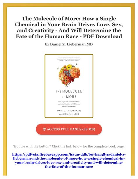 Pdf Ebook The Molecule Of More How A Single Chemical In Your Brain Drives Love Sex And