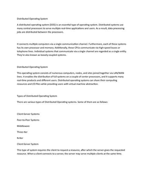 Distributed Ope Wps Office Distributed Operating Systema Distributed