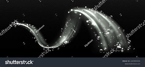 Clean Detergent Wave Soap Flow Light Stock Vector Royalty Free