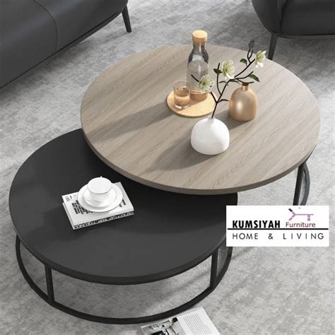 Coffe Table 2 Lingkaran • Kumsiyah Furniture