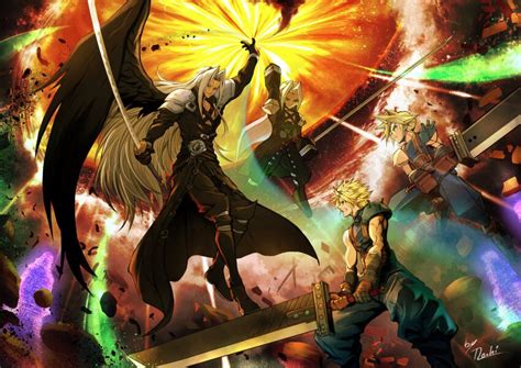 Mochi Mangaka Cloud Strife Sephiroth Final Fantasy Final Fantasy