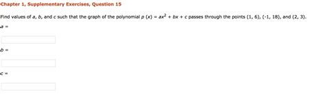 solved chapter 1 supplementary exercises question 15 find