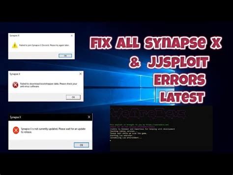 How To FIX Synapse X JJSploit Not Working Installing Opening Stopped Working Not Executing