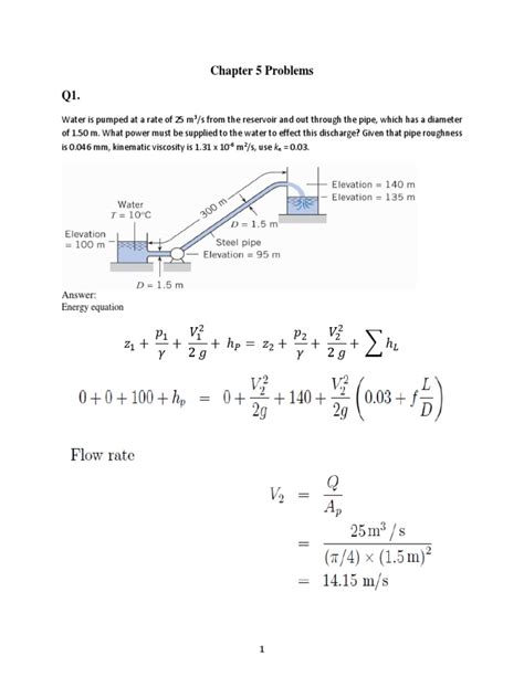 chapter 5 pipe flow problems pdf gas technologies pipe fluid