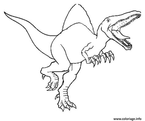 Spinosaurus Jurassic Rex Dinosaure Ausmalbilder Drawing Dinosaurier