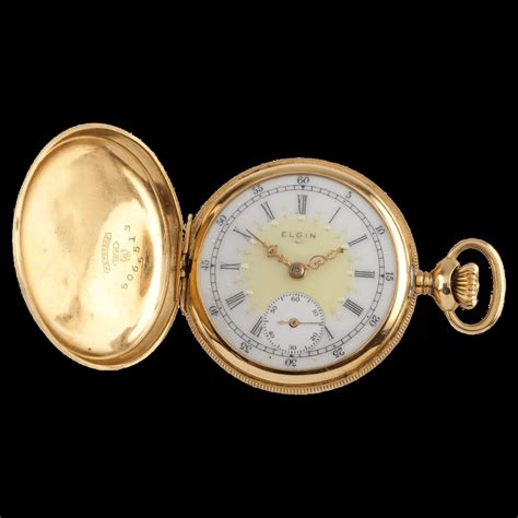 Elgin 18k Yellow Gold Pocket Watch 1908 Watch Museum Discover The