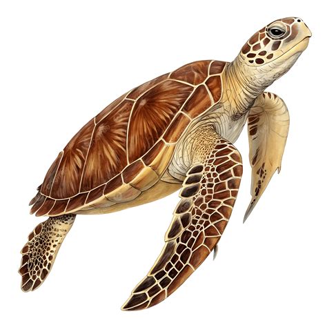 Cartoon Turtle Shell Brown