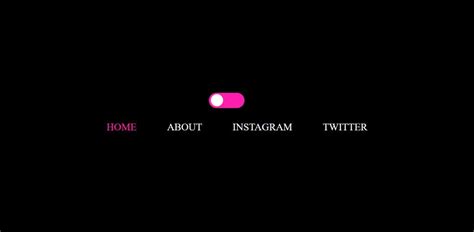 Light Dark Mode Toggle With Navigation Bar Using HTML CSS