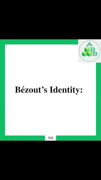 Bézouts Identity Youtube