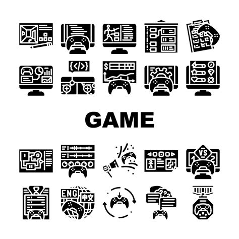 Game Development Software Icons Set Vector 32830837 Vector Art At Vecteezy