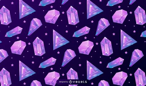 crystal pattern design vector download