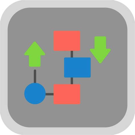 Flow Diagram Vector Icon Design 25644668 Vector Art At Vecteezy