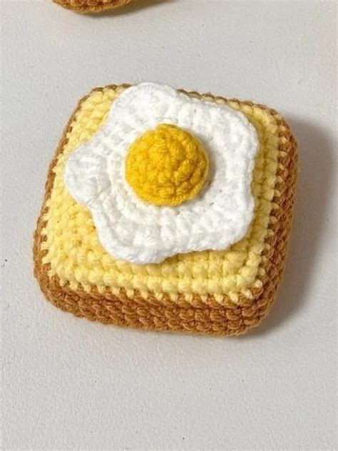 Poached Egg Toast Pattern Free Hooked On Hook