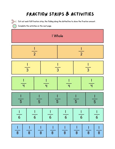 Equal Fractions Worksheet