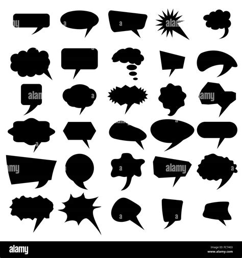 Set Of Different Speech Bubbles Stock Photo Alamy
