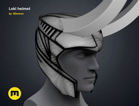 Loki Helm Umriss