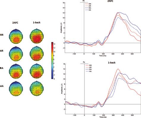 A A Scalp Map Of Interpolated Mean Potential Between 350 And 380 Ms Download Scientific