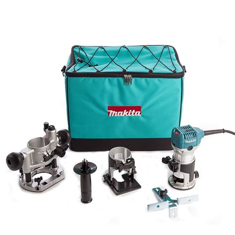 Makita RT0700CX2: Wood Trimmer, 6mm, 710W, 10000~30000rpm, 8kg