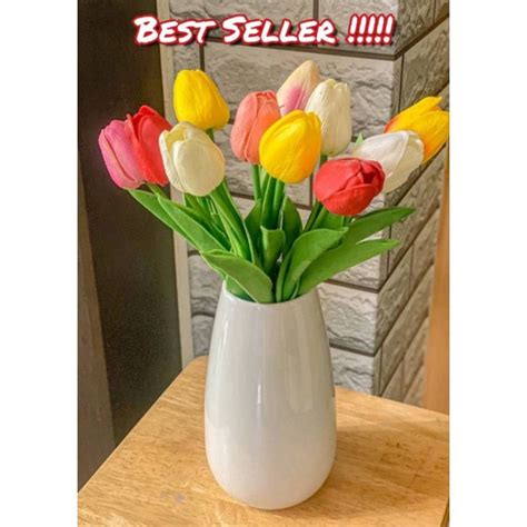 🌺[ขนาดสูง7นิ้ว]🌺 แจกันเซรามิคทรงมะละกอ ใส่ดอกไม้สีขาว มี2ลาย บรรจุ1ใบ Shopee Thailand