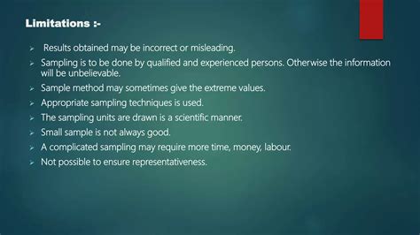 Sampling Advantages Limitations Pptx