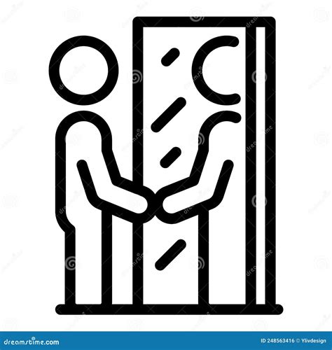 Academic Speach Icon Outline Vector Rhetoric Oratory Stock Illustration Illustration Of