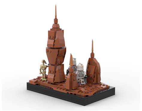 Lego Moc Geonosis Diorama Moc By Alolex1 Rebrickable Build With Lego
