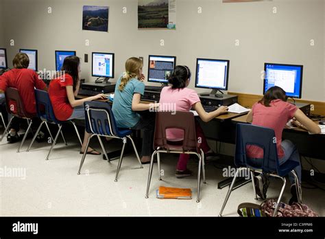 Computer Room With Students