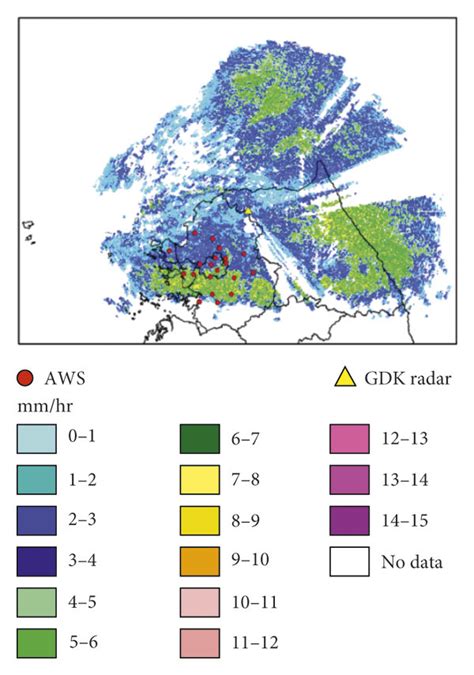 Radar Rainfall Rate Fields Of Four Selected Quantitative Precipitation Download Scientific