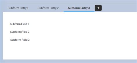 Is There A Way To Show A Subform Field In Canvas As A Tab Element