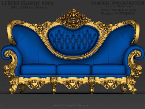Sofa 0133 Stl 3d Model For Cnc 3d Stl Model For Cnc Stl Model