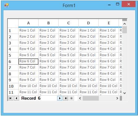 Record Navigation In Windows Forms Grid Control Syncfusion