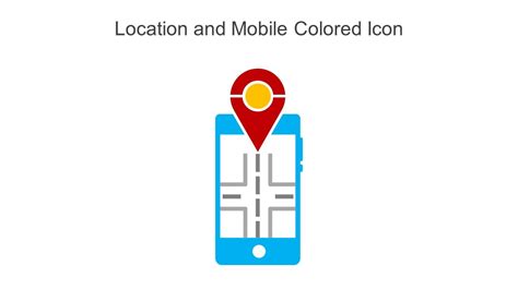 Location And Mobile Colored Icon In Powerpoint Pptx Png And Editable Eps Format Presentation