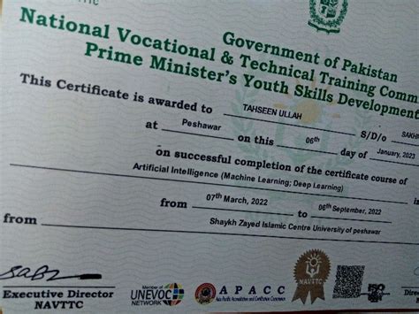 Tahseen Ullah On Linkedin Completed Ai Course 💝💝 Received Certificate