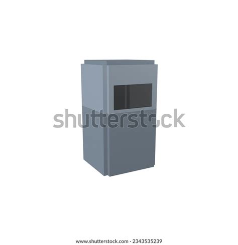 Voxel 휴지통 3d 모델 렌더링 이미지 스톡 일러스트 2343535239 Shutterstock