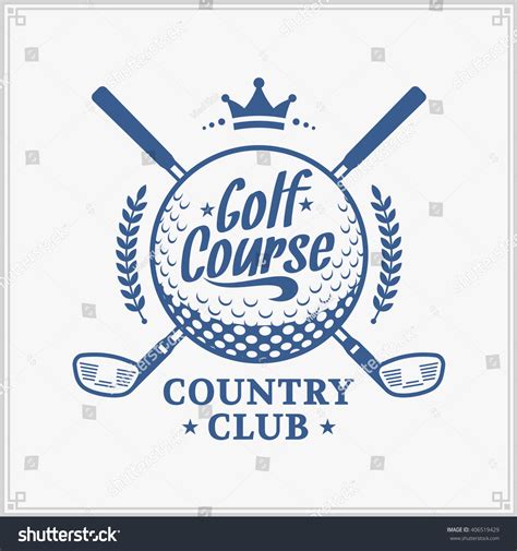 1422 골프 로고 왕관 이미지 스톡 사진 및 벡터 Shutterstock