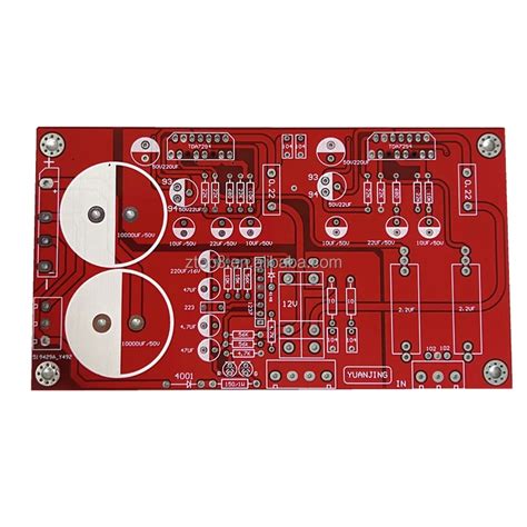 Tda Tda Pcb Power Amplifier Board Red Color White Font Empty Pcb Board Buy