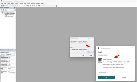 How To Enforce Macro Security By Running Only Excel Macros Signed With Your Own Public Caissued