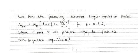 Solved We Have The The Following Model N Discrete