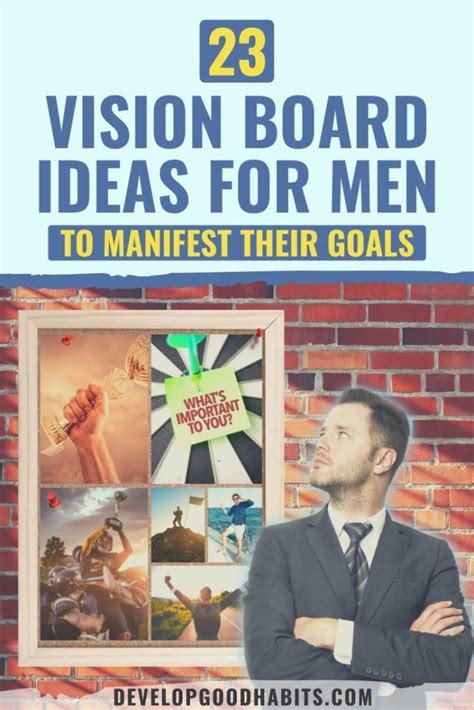 23 Vision Board Ideas For Men To Manifest Their Goals