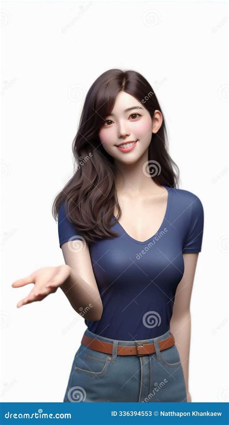 3d rendering realistic character working stock illustration