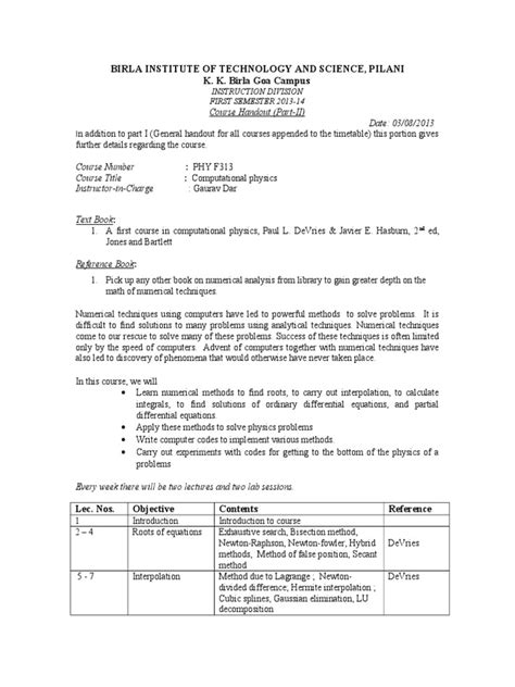 Pdf Handoutcomputationalphysicsdoc Dokumentips