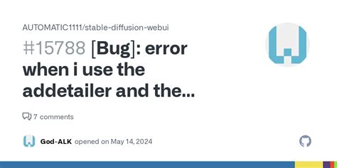 Bug Error When I Use The Addetailer And The Controlnet Extension At